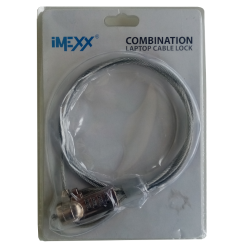 CANDADO DE SEGURIDAD CON COMBINACION PARA LAPTOP IMEXX - DIGITAL SHOP